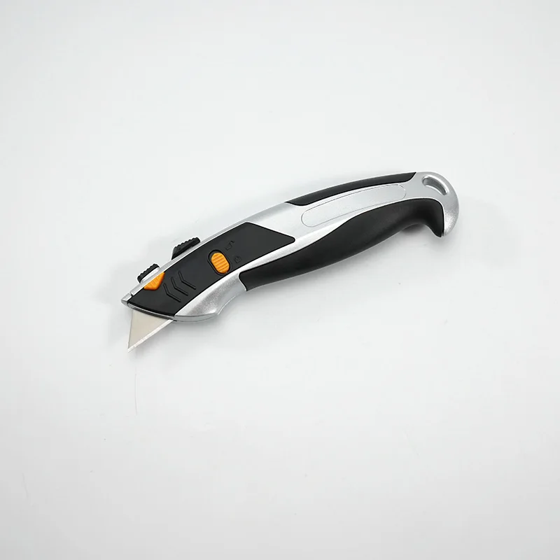 Heavy-duty Zinc Alloy Utility Knife 6pcs Trapezoid Steel Blade Self ...