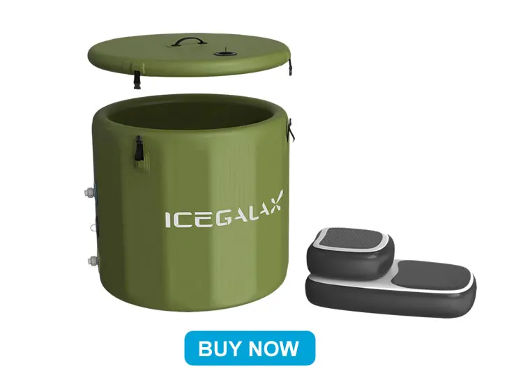 Icegalax Large Capacity Portable Inflating Ice Folding Soaking Bathtub ...