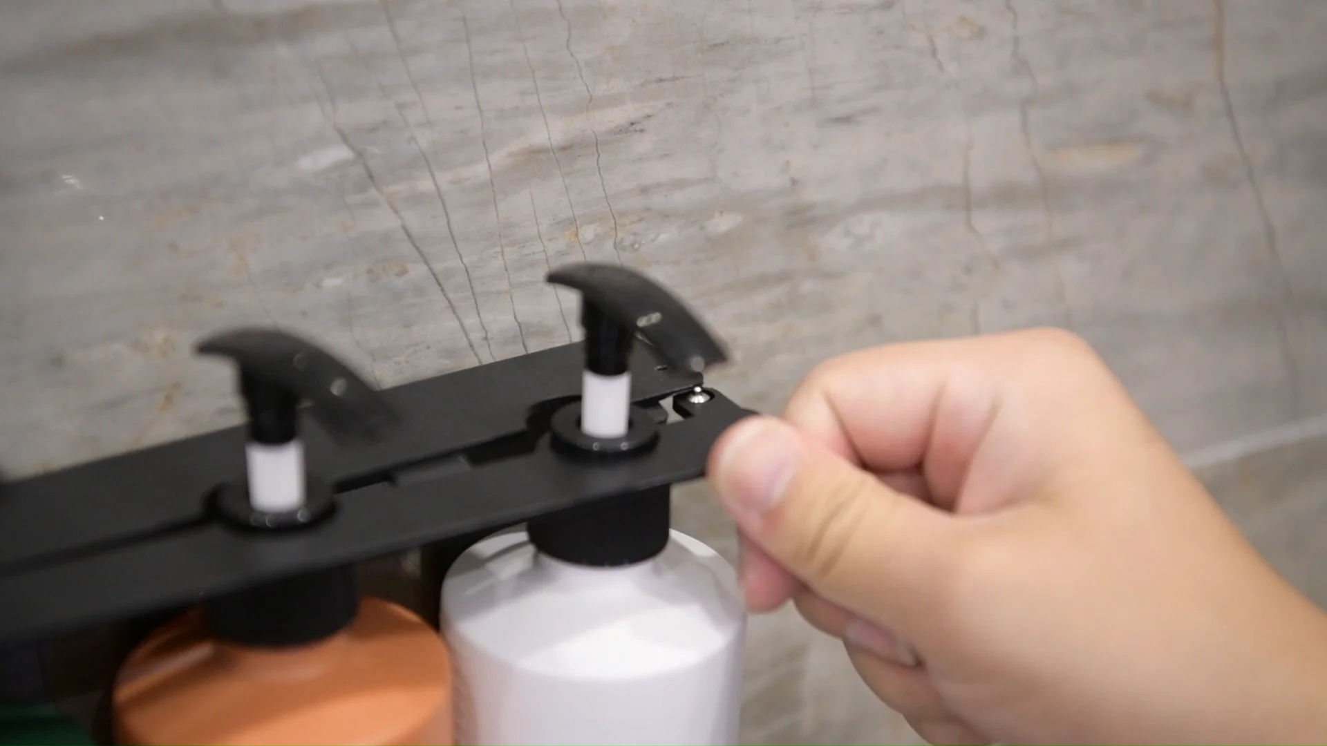 Custom Hotel Bathroom Wall Mounted Hanging Stainless Steel Lotion ...