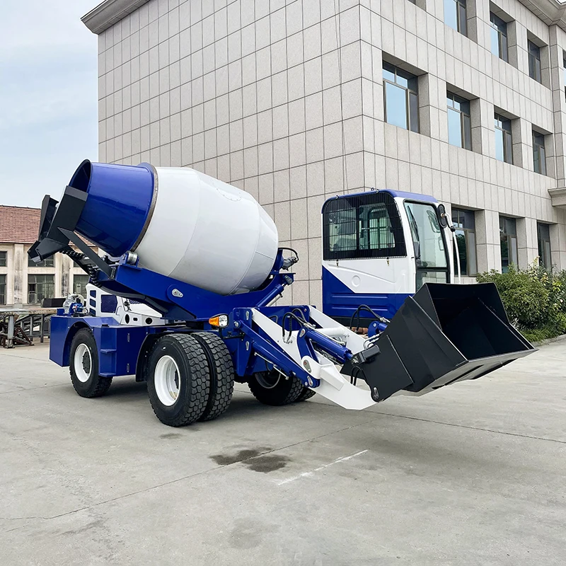 2024 New Trailer Truck Self Load Concrete Mixer Small Drum Cemente Concrete Mixer Selfloading ...