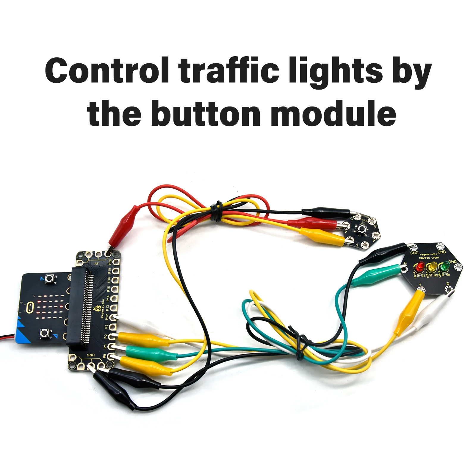 Keyestudio Microbit Starter Kit Honeycomb Smart Wearable Programmable ...