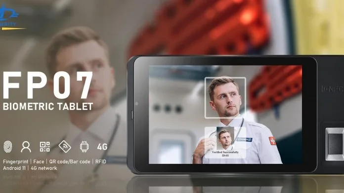 Hfsecurity Fp07 7inch Mobile Dual Sim Card Android Face Recognition ...