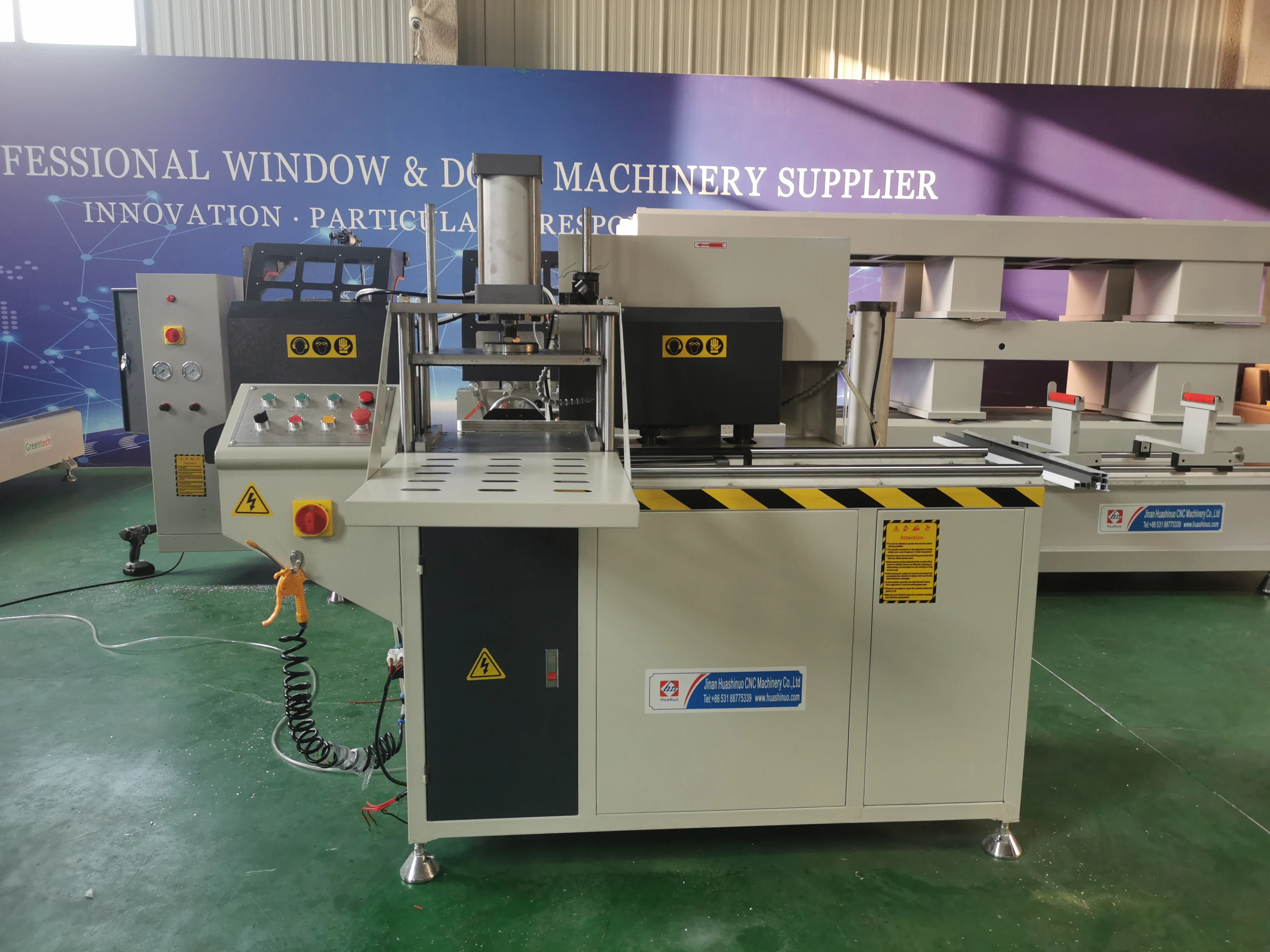 Upvc Window Assemble Machine Aluminum Auto End Milling Machine Mullion ...