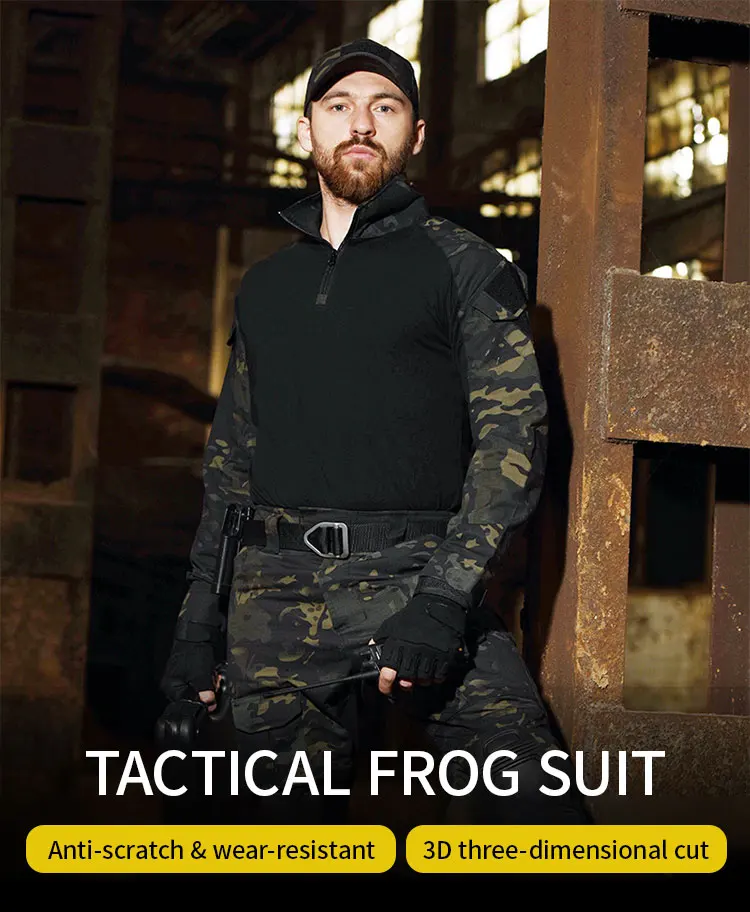 Custom Uniform Suit Men Camouflage Rip-stop Tactical Assault Frog ...