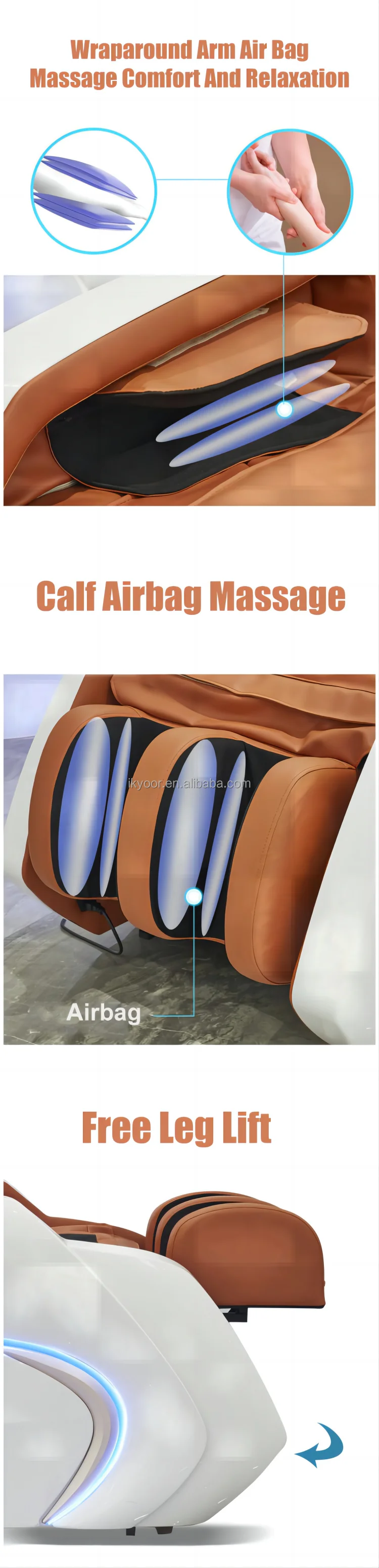 Beauty Hair Salon Shampoo Chair With Massage Electric Recliner Massage ...