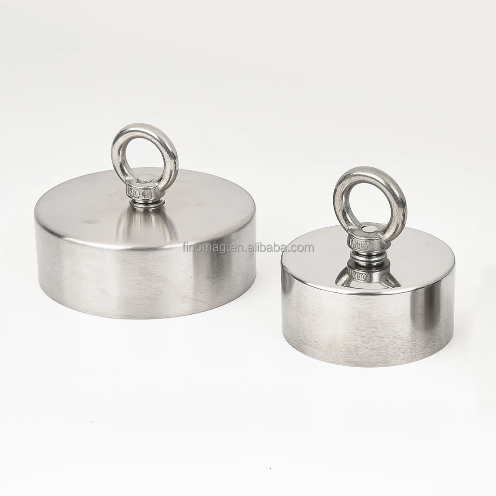 Large Underwater Metal Detector Magnet 360 Degree Sided Neodymium ...