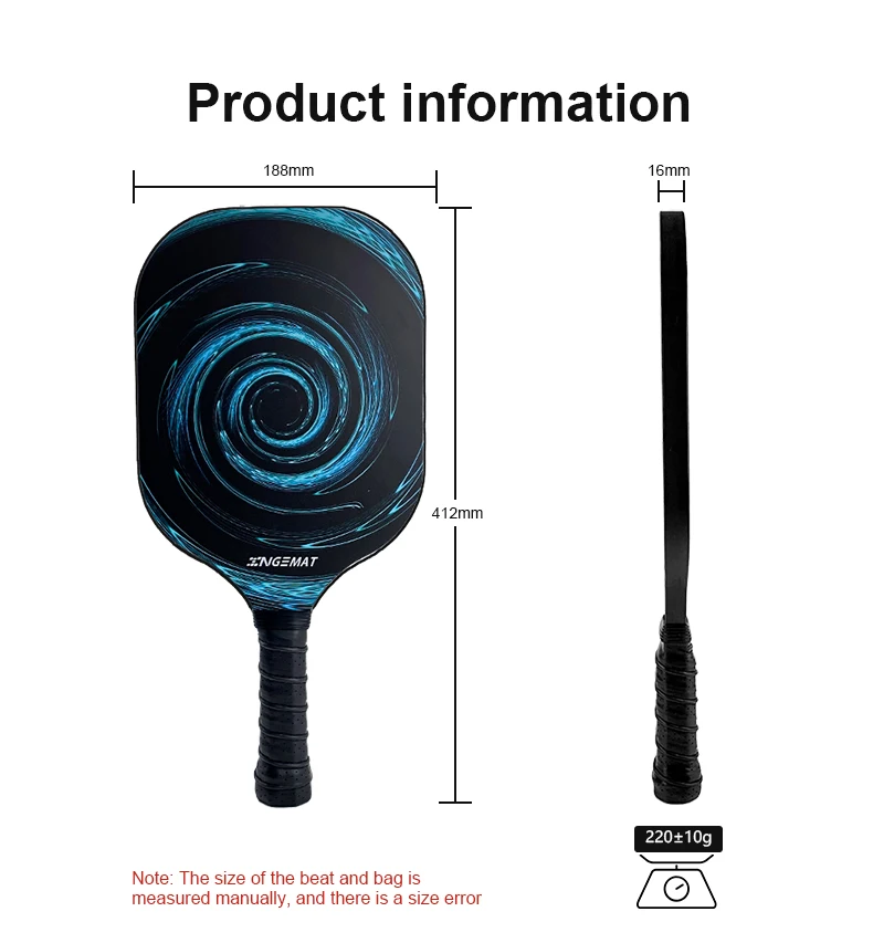 Light Weight Pickleball Paddle Appropriate Design And Size For People ...