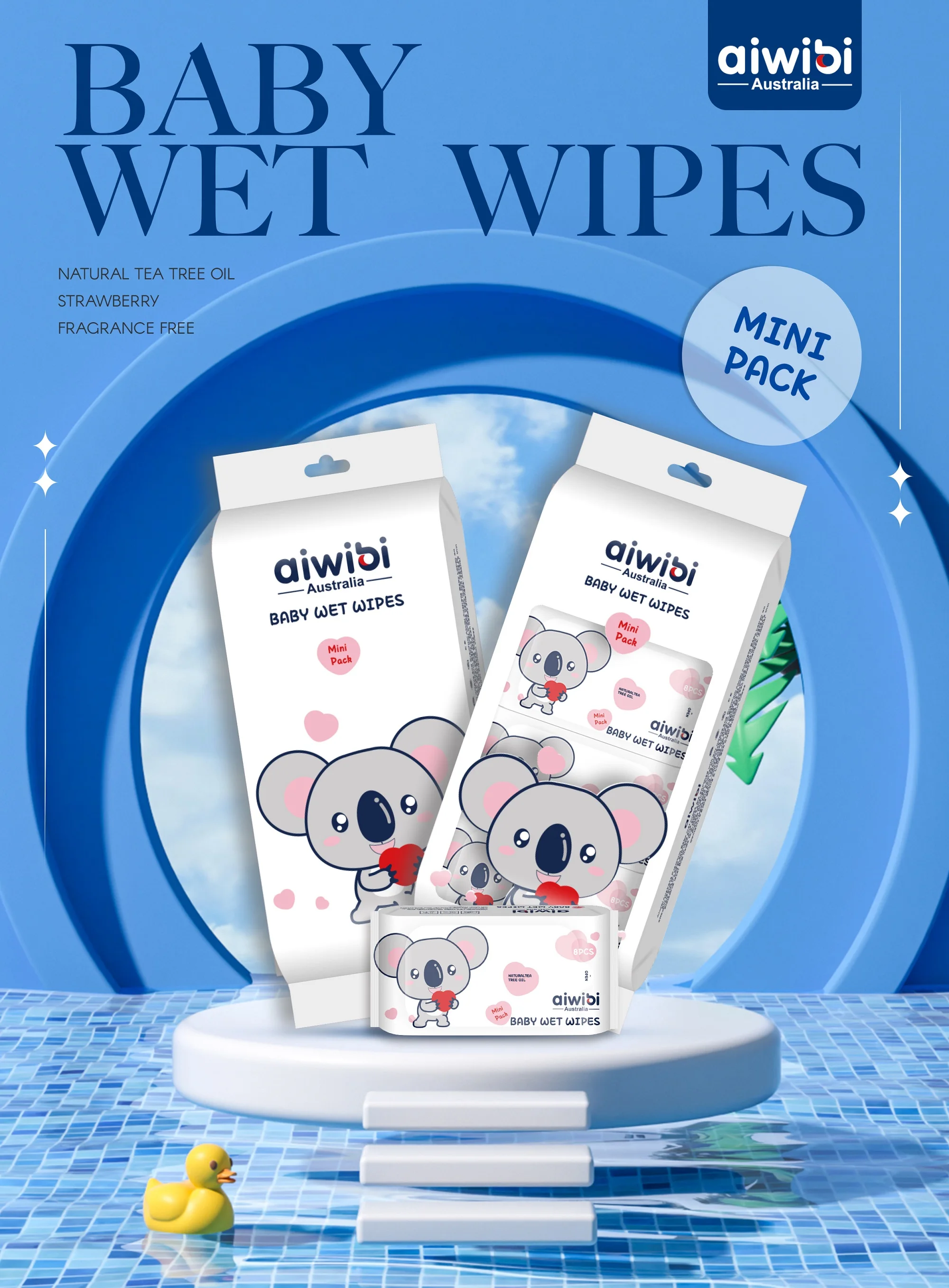 AIWIBI Baby Wipes - Portable, Cute, and Effective Skin Care