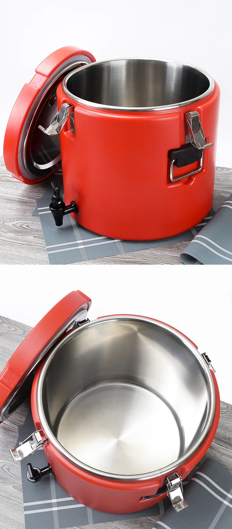 Large Capacity 30l Insulated Soup Food Container Stainless Steel Heat ...