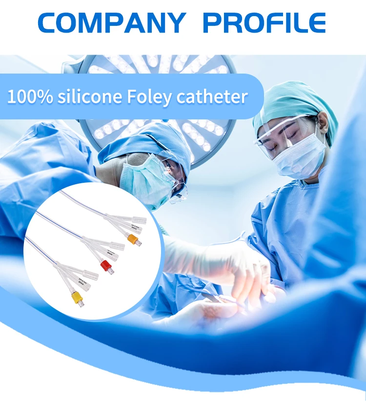 Silicon Foley Catheter 3-way Medical Consumables and Supplies for ...