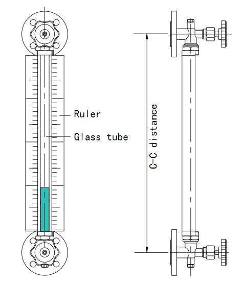 Bypass Glass Tubular High Pressure Reflex Type Transparent Glass Level Gauge| Alibaba.com