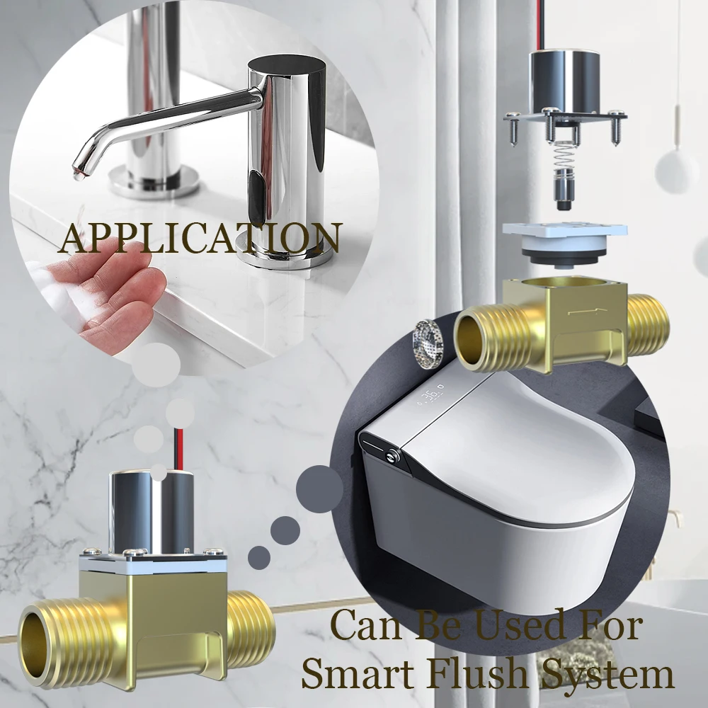12V DC Plastic Bi-Stable Pulse Valves for Water Control