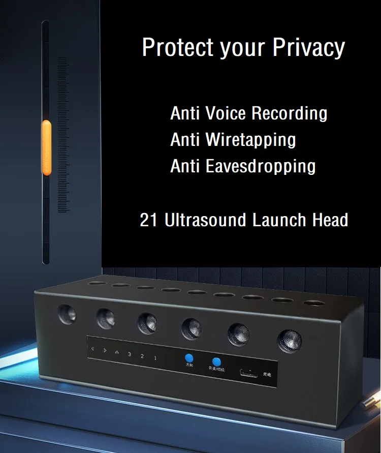 21 Transimtters Ultrasonic Interference Anti Voice Recording Terminator Audio Blocker Signal