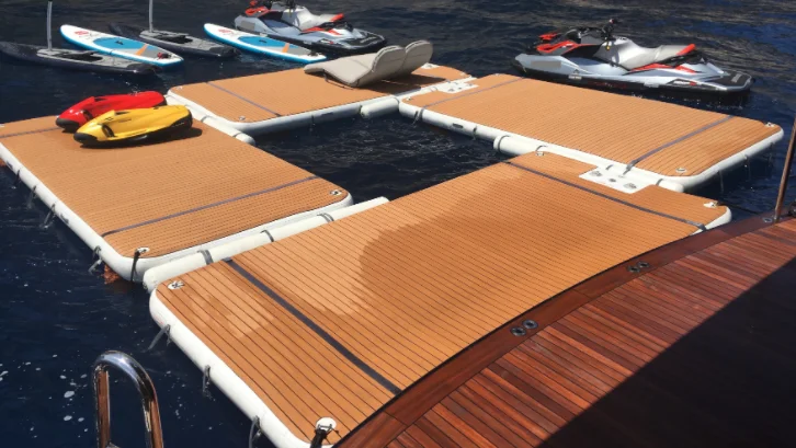 3M Stock Inflatable Deck Water Pontoon Inflatable Drop Stitch Boat ...