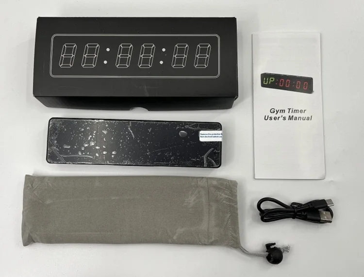 Mini Led Gym Sport Training Stopwatch Magnetic Hiit Tabata Fitness ...