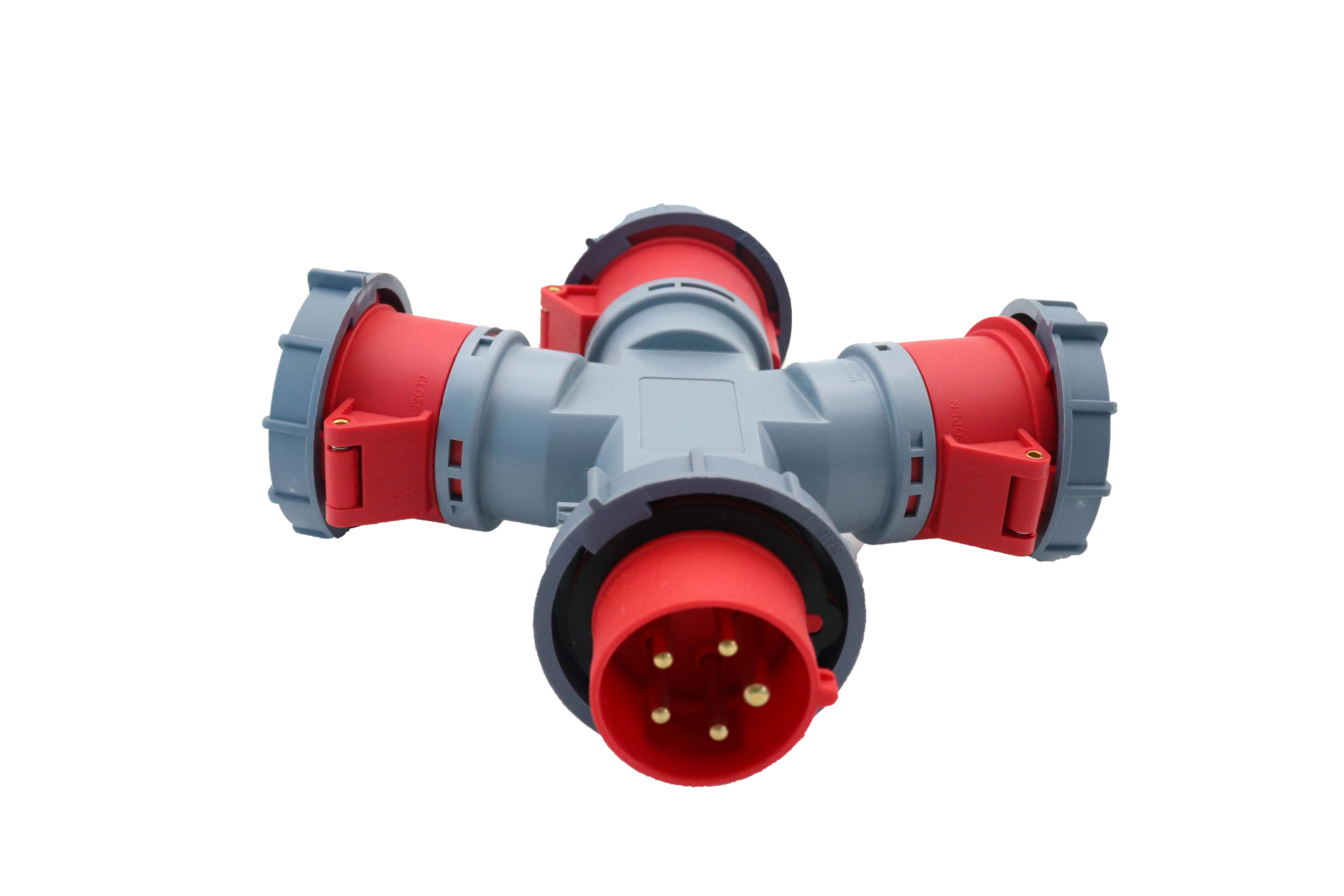 16a 380v 3-way Plug Socket Multiple Socket Adaptor - Buy Buy 3-way Plug ...