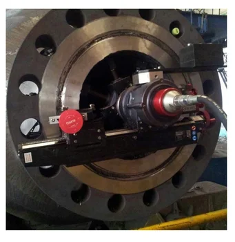 500 Portable Manual Flange Facer Hand Power Flange Facing Machine Pipe ...