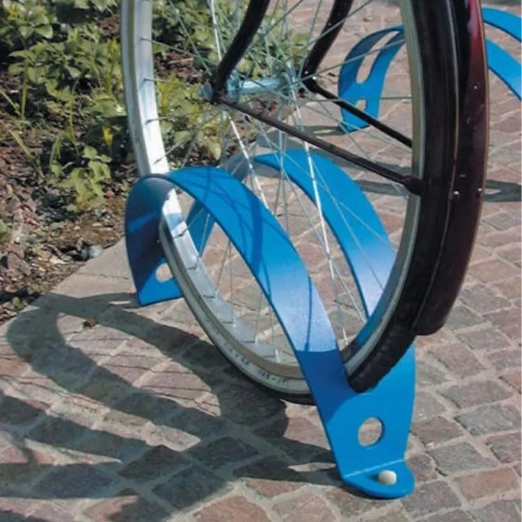 Outdoor Park Steel Bike Park Rack Outside Roadside Bicycle Stand Street ...