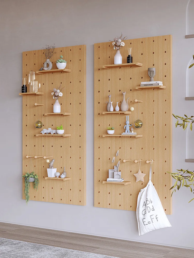 Wood Pegboard - Modular Hanging Display Wall Mount Kit