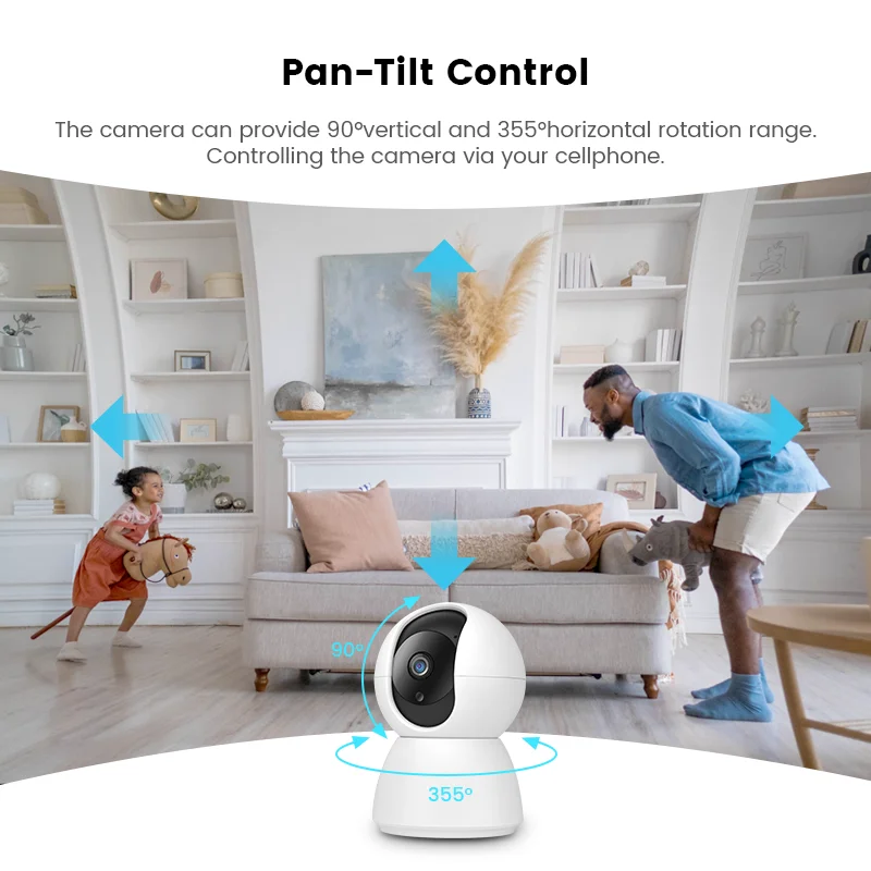 360 Human Motion Tracking Camera for Baby Monitor & Safety
