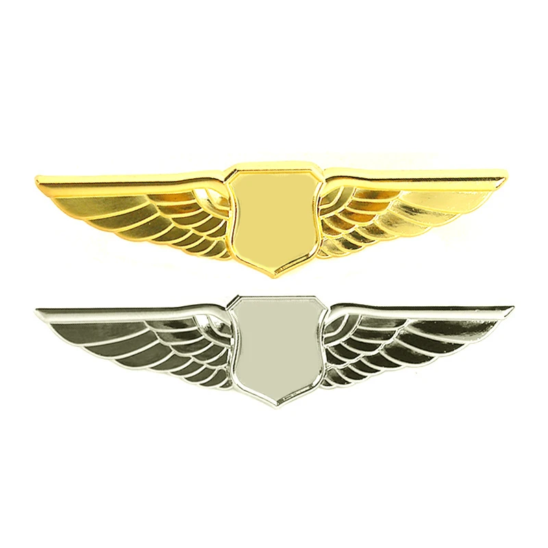 Custom Metal Pin - 3D Design Pilot Wings Pin Badge