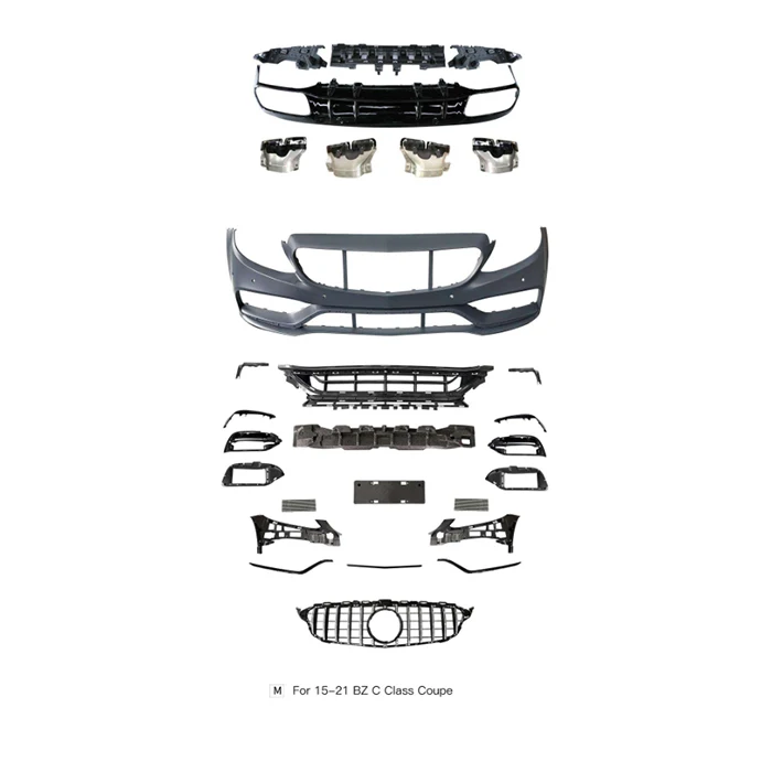 Wholesale Parts Bodykit Full Body Kit For 15-21 Benz C Class Coupe W205 ...