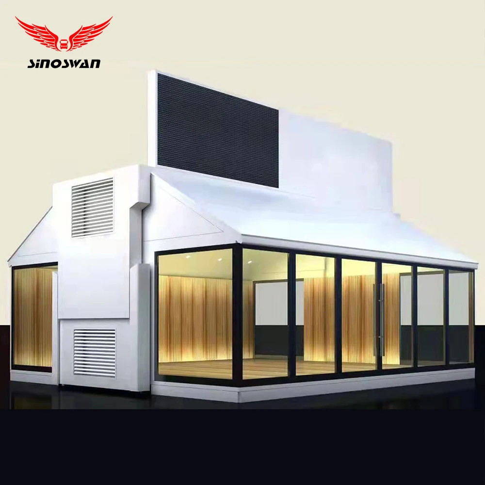 20Ft 40 Ft Prefabricated 3 4 5 Bedroom Prefab Folding Push Out Mobile ...