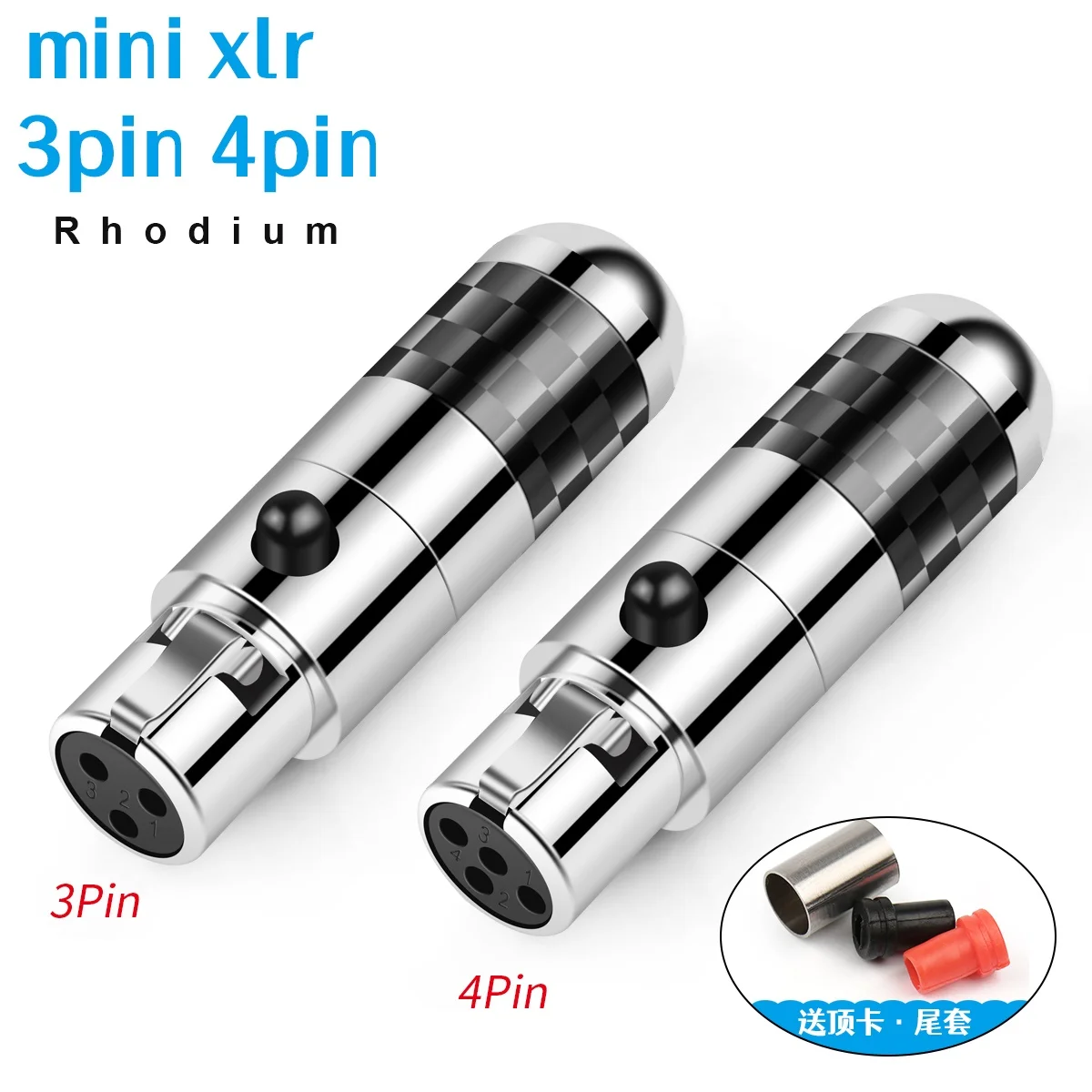Mini XLR Connector - 5 Pin Male Plug for Audio & Video