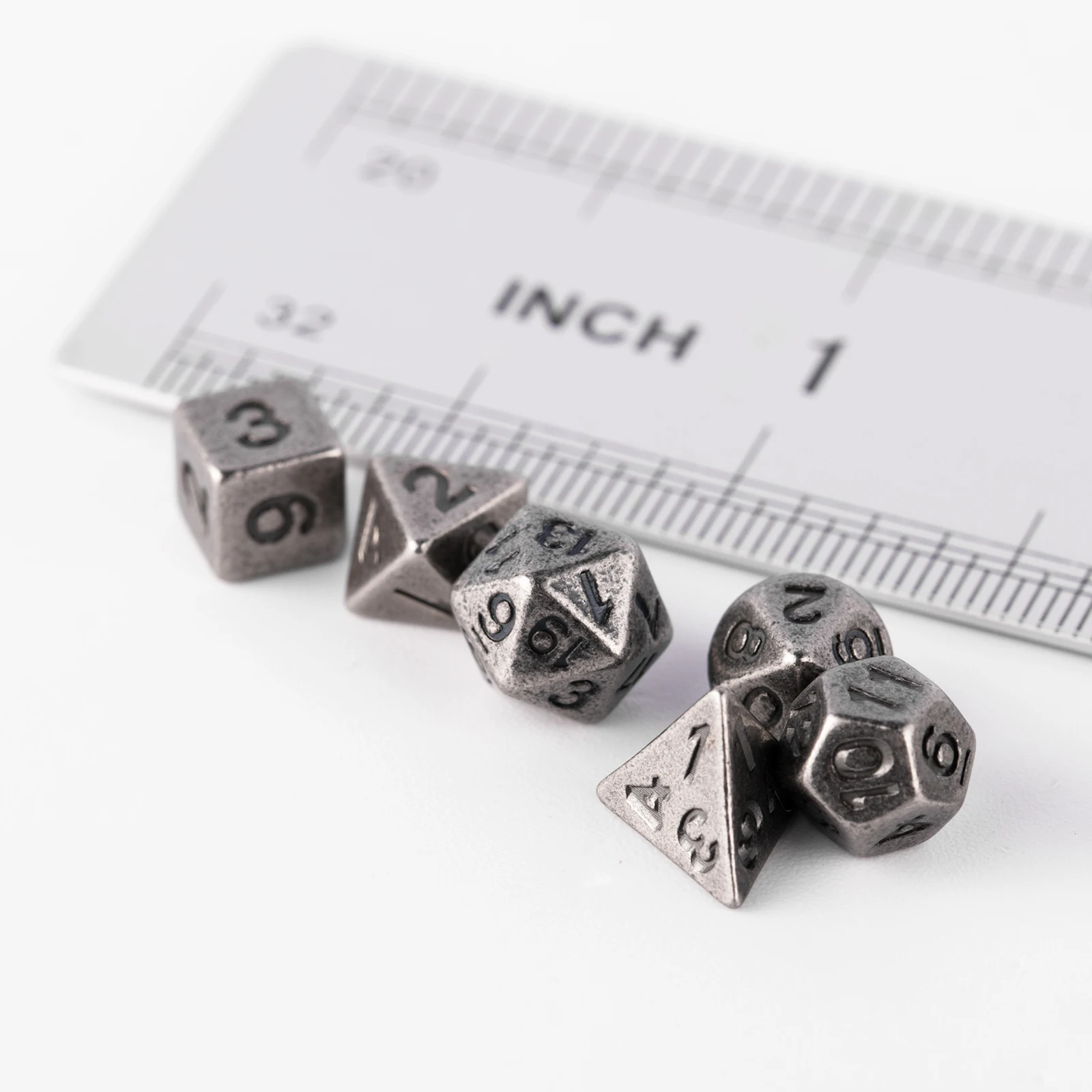 6mm Mini Dice DND Metal Dice Set D&D 7pcs Metal Polyhedral Dice Set for ...