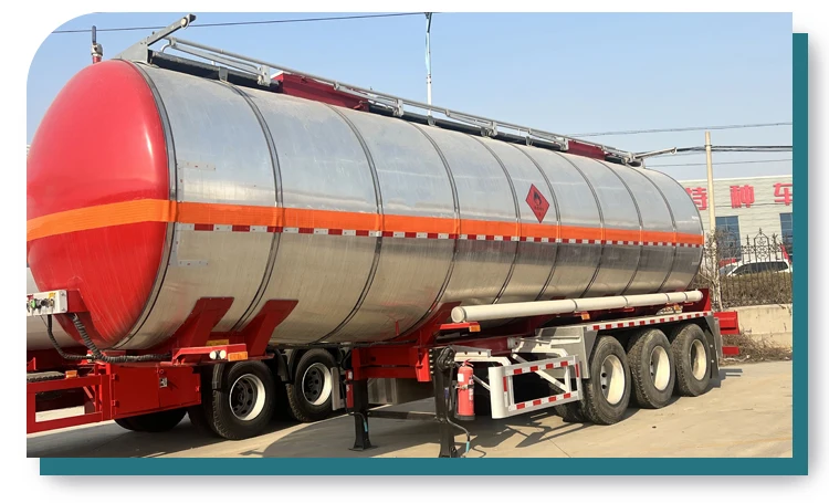 Oil Tanker 40ft 20ft Flatbed Chassis 70 Ton Stainless Steel