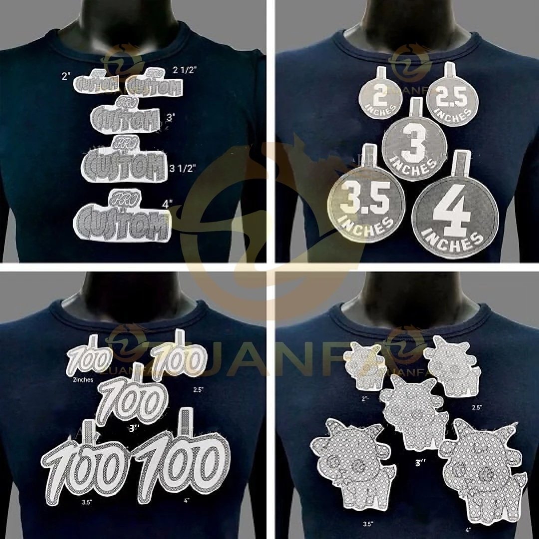 Custom Bail Letter Pendants VVS Moissanite Iced Out Full Diamonds