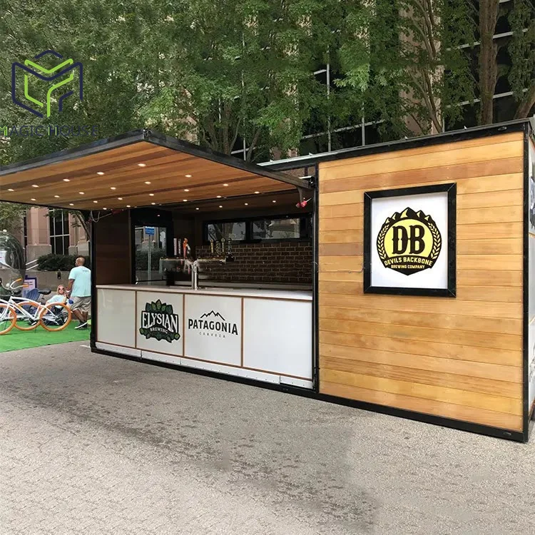 Portable Shipping Container Bar for Sale - Container Cafe Design
