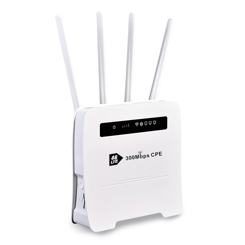 Unlock 300Mbps 4G LTE Modem WifiRouter With Sim Card Slot Wireless LTE ...