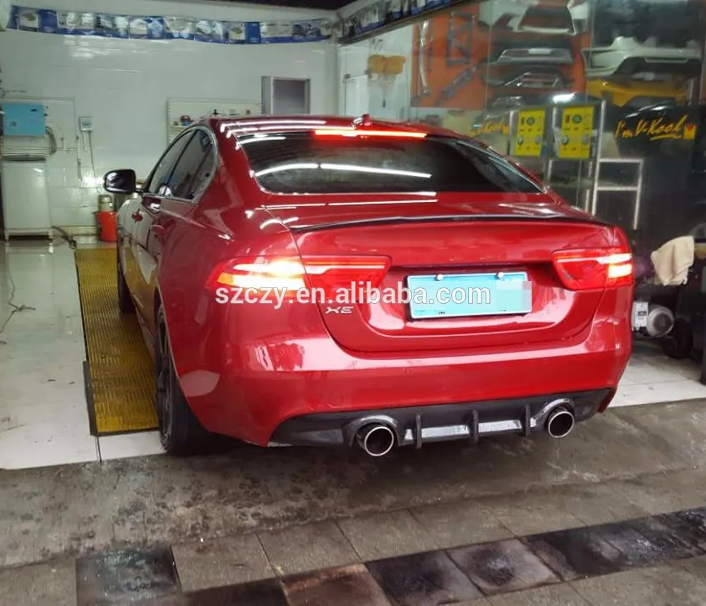Rear Bumper Position Carbon Fiber Xe Rear Diffuser For Jaguar Xe 2015up ...