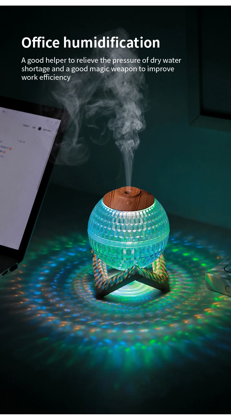 Crystal Ball Humidifier - Ultrasonic Aromatherapy Diffuser
