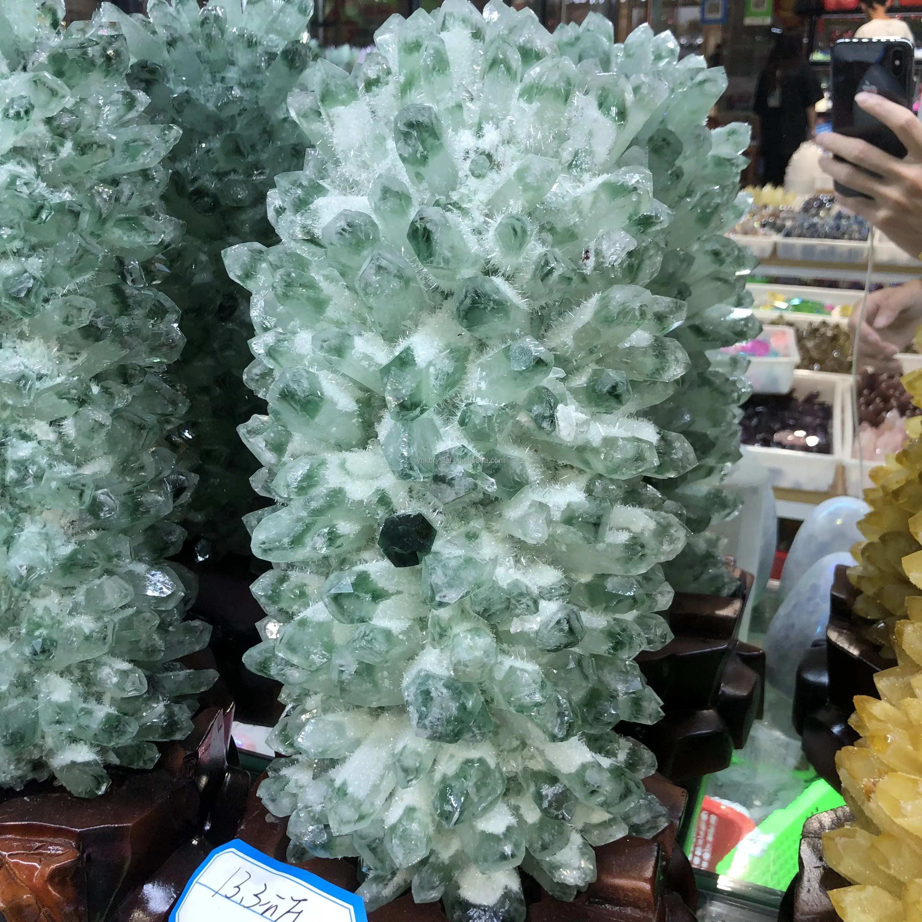 Wholesale Natural High Quality Big Size Green Crystal Cluster Crystal ...