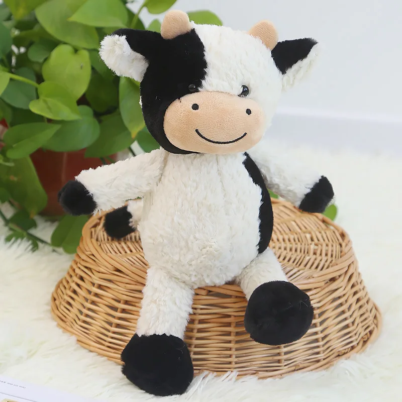 Alibaba.com: Cute Fluffy Cow Stuffed Animal Toy with Mesh Lining and PP ...