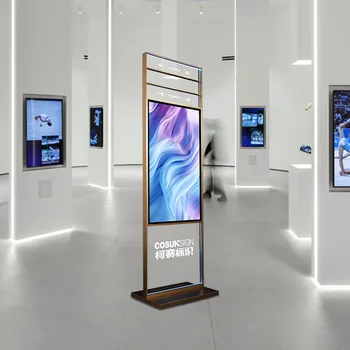 4k Vertical Led Lcd Indoor Video Kiosk Restaurant 65 55 Inch Floor ...