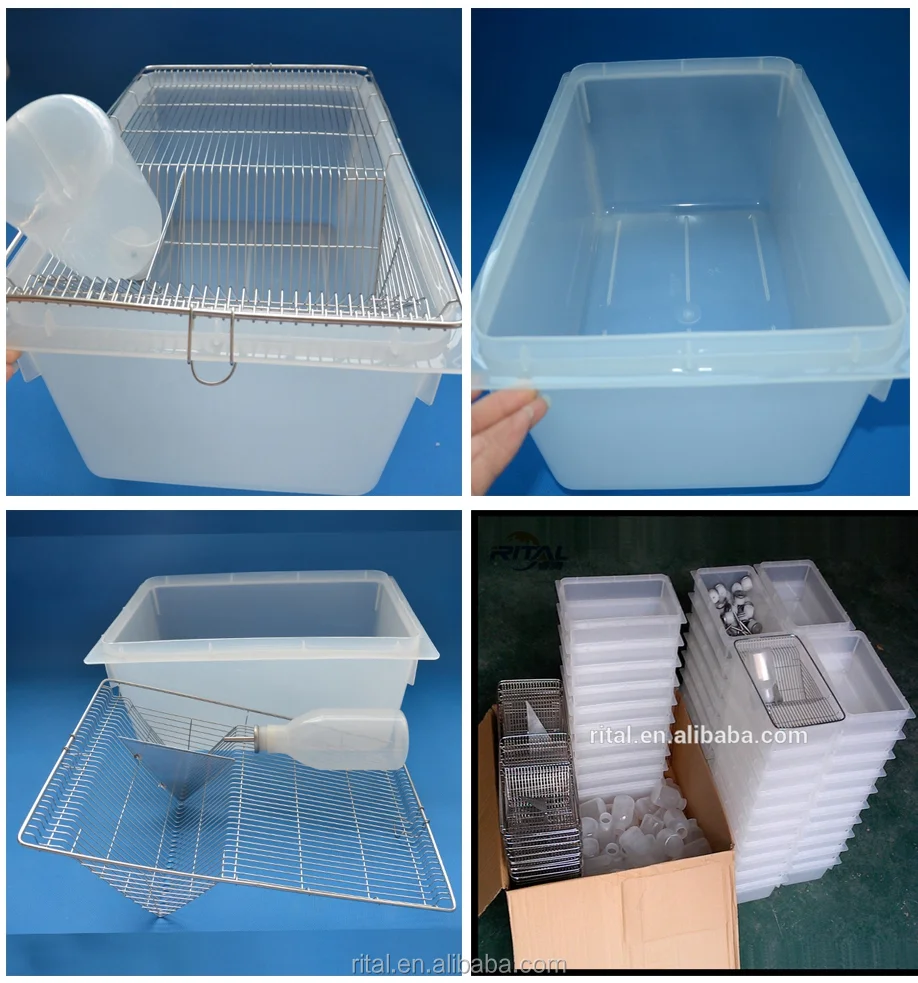 High Quality Laboratory Polypropylene Box Rat Cages Mouse Breeding Cage ...