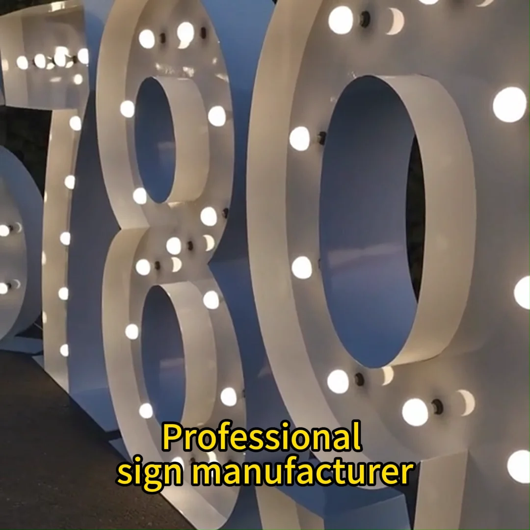 Custom 26 Letters Wedding Party Supplies Decoration Marquee Letters ...