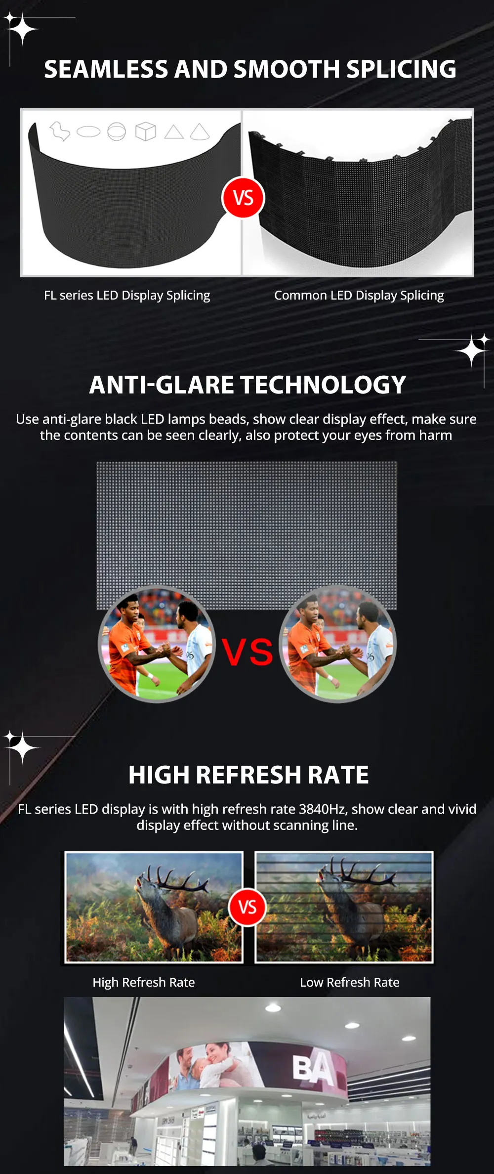 Indoor P4 Curve Flexible Smd Led Video Wall - Canbest