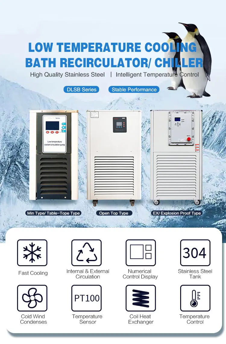 Low Temperature Circulate Chillers Recirculator Chilling Equipment/ Low ...