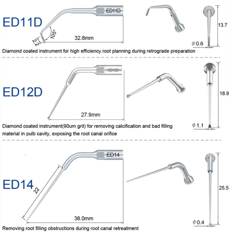 Refine Dental Ultrasonic Scaler Tips Ed1 Ed2 Ed3 Ed4 Ed5 Ed6 Ed7 Ed8 Ed9 Ed10 Ed11 Ed14 Ed15 Fit ...