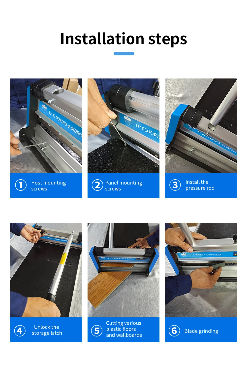 Efficient Vinyl Flooring Tool - Noiseless Dust-Free Guillotine Cutter ...