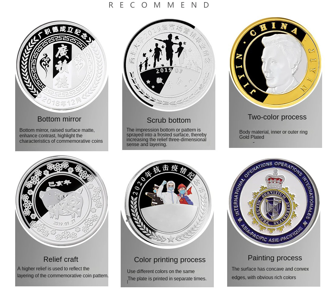 Custom Coin Logo 3D Metal Enamel Coins for Wedding Anniversaries