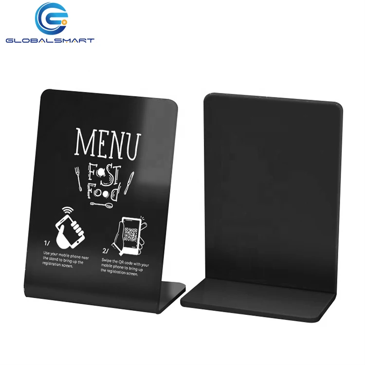 Custom Plastic Acrylic Nfc Table Stand Display Qr Code For Google ...