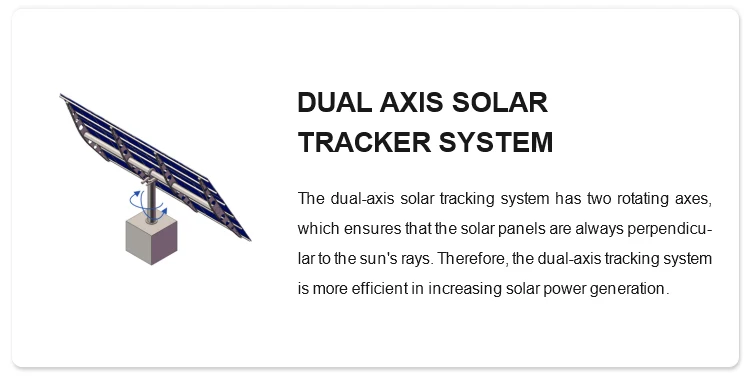 Roof Mounted 20KW Single Dual Axis Solar Panel Tracker System