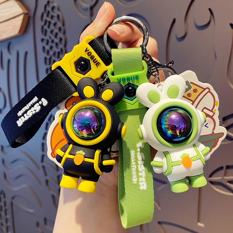 New Arrival Cartoon Space Astronaut Rabbit Keychain Doll Car Bag ...