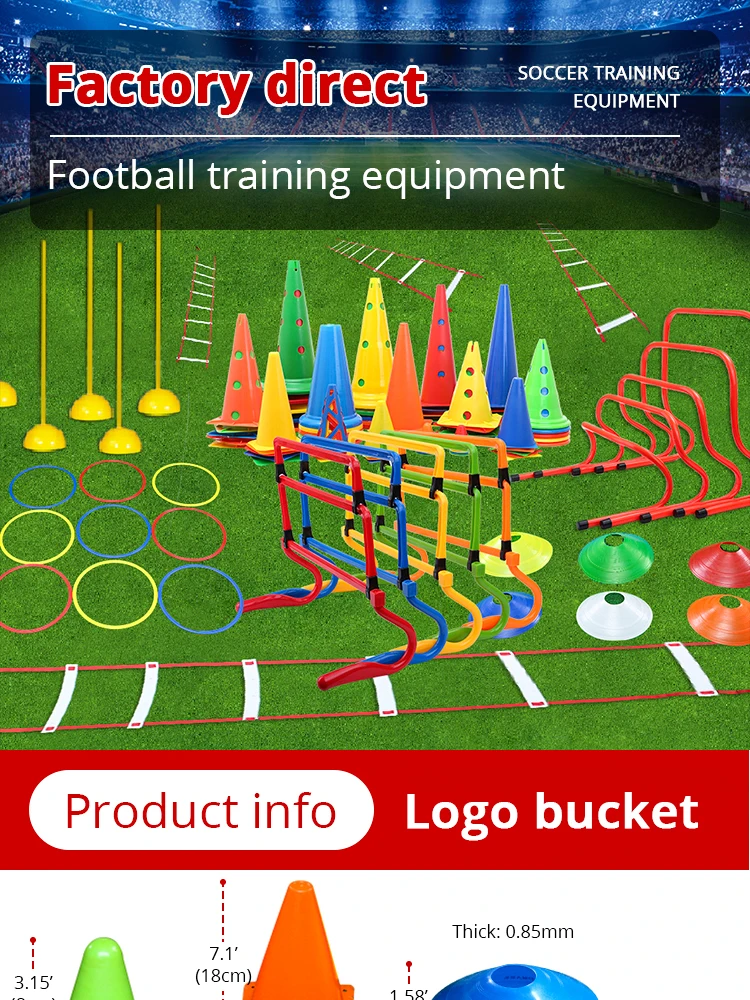 Football Agility Marker Set - Durable Soccer Training Accessories ...