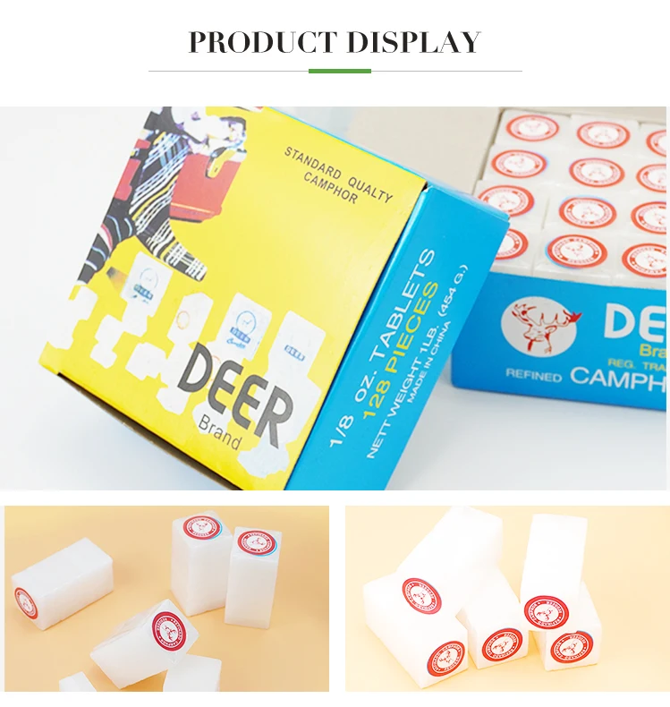 Factory Price Selling Camphor Tablet Pure Household Moisture Proof ...